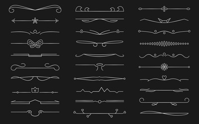 Chapter Ornament Calligraphic Vector Images (over 100)
