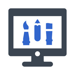 Digital design icon Royalty Free Vector Image - VectorStock