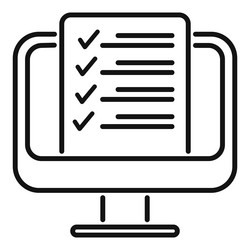 Online task help icon simple customer Royalty Free Vector