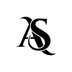 Vsl initials logo design initial letter Royalty Free Vector