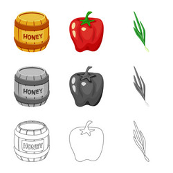 Design taste and product logo set Royalty Free Vector Image