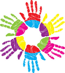 Hand print Royalty Free Vector Image - VectorStock