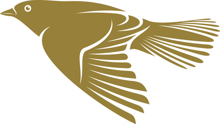 Lark bird design creative logo Royalty Free Vector Image