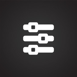 Option button icon on background for graphic Vector Image