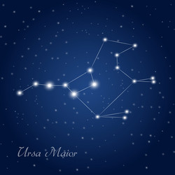 Constellation ursa major Royalty Free Vector Image