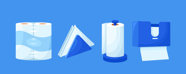 Hygiene paper items include tissues sanitary pads Vector Image