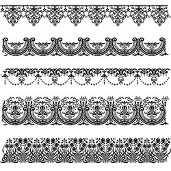 Border Neoclassical Vintage Vector Images (over 130)