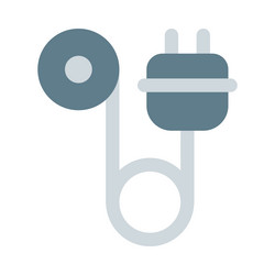 Charger with roll cable for powering devices Vector Image