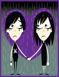 Emo Love Cartoon Vector Images (over 150)