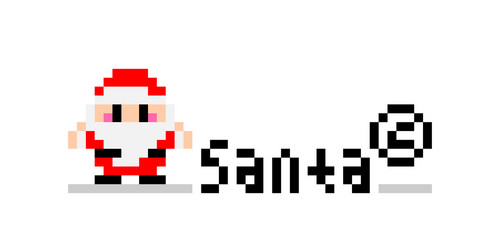 Christmas 8 Bit 8bit Vector Images (over 110)