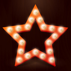 Realistic retro stage Royalty Free Vector Image