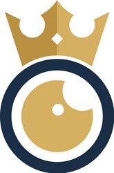 Lion king logo icon design Royalty Free Vector Image