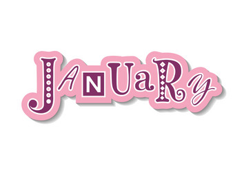 Decorative colorful lettering of monday Royalty Free Vector