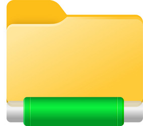 Windows 11 - style - office folder icon Royalty Free Vector