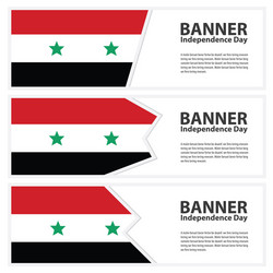 Syria - independence flag Royalty Free Vector Image