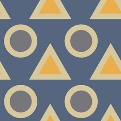 Triangles and circles fat solid seamless Vector Image