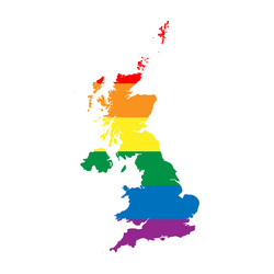 Uk Map Rainbow Vector Images (over 110)