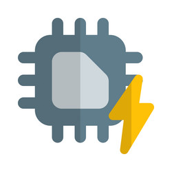 Electrical erasing and programming in flash chip Vector Image