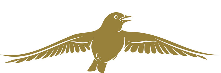 Lark bird design creative logo Royalty Free Vector Image