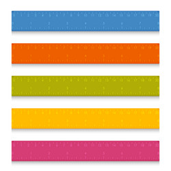 Rulers in centimeters Royalty Free Vector Image