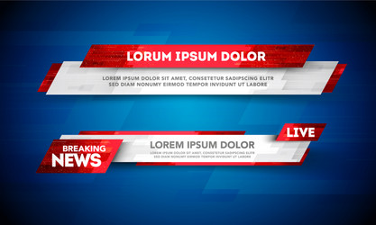 Breaking News Lower Third Vector Images (over 440)