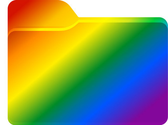 Windows 11 - style - office folder icon Royalty Free Vector