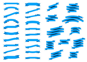 Blue Scroll Ribbon Banner Vector Images (over 1,700)