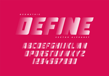 Bold font design authentic alphabet and numbers Vector Image