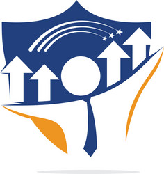 Business logo sign Royalty Free Vector Image - VectorStock