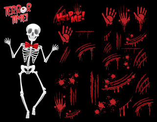 Skulls Blood Splatter Vector Images (82)