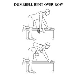 Dumbbell Bent Over Row Vector Images (40)