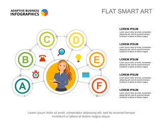 Five steps plan process chart template Royalty Free Vector