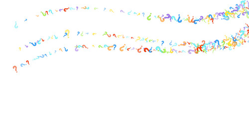 Question marks quiz doubt survey faq public poll Vector Image