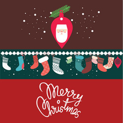 Santa Post Card Vector Images (over 1,800)