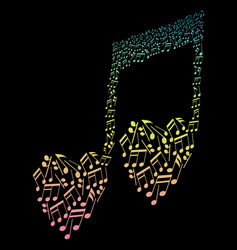 Musical peace symbol Royalty Free Vector Image