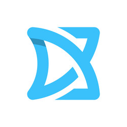 Letter k wave ocean logo design Royalty Free Vector Image