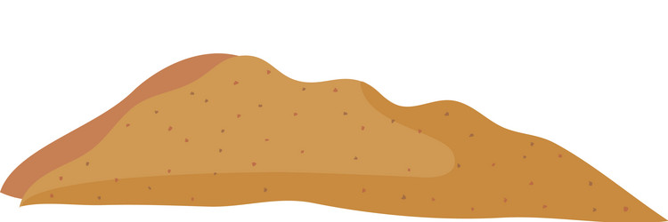 Pile of sand Royalty Free Vector Image - VectorStock