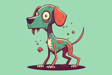 Zombie Dog Cartoon Vector Images (over 220)