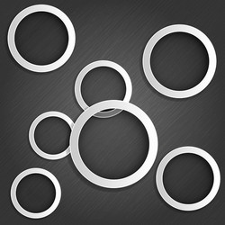 Round metal frames set Royalty Free Vector Image