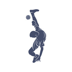 Player takraw soccer design creative takraw Vector Image