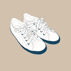 Work boots drawing sketch pencil style Royalty Free Vector