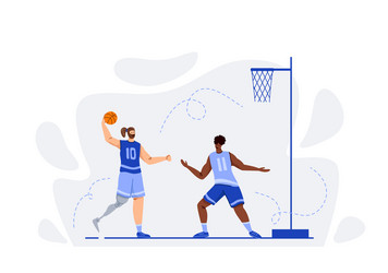 Basketball player sport concept Royalty Free Vector Image