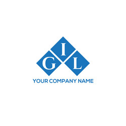 Gil letter logo design on white background Vector Image