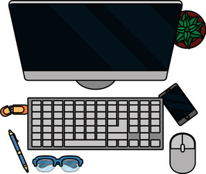 Technology device cartoon Royalty Free Vector Image