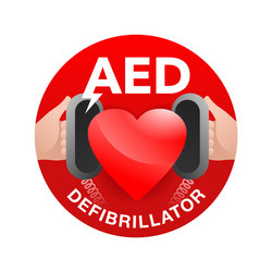 Automated external defibrillator Royalty Free Vector Image
