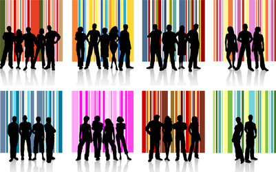 Crowd of people Royalty Free Vector Image - VectorStock