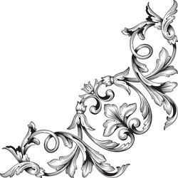 Baroque Vine Motif Vector Images (over 3,400)