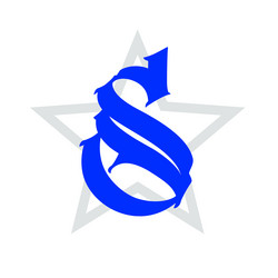 Letter s in gothic style alphabet symbol Vector Image