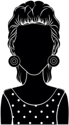 Retro woman cartoon Royalty Free Vector Image - VectorStock