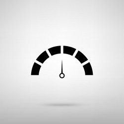 Speedometer sign Royalty Free Vector Image - VectorStock